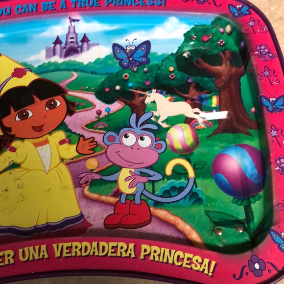 Other | Vintage Dora The Explorer Metal Tv Tray Food Tray | Poshmark